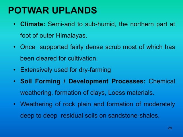 Landforms and Soils of Pakistan (Nadeem Ahmed).ppt | Geography | Science