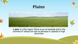 Landforms and Waterforms | PPTX