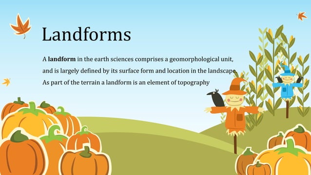 Landforms and Waterforms | PPTX | Geography | Science