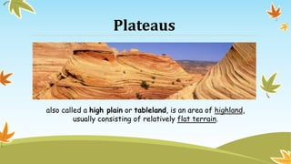 Landforms and Waterforms | PPTX
