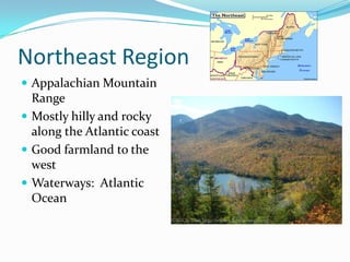 Northeast Region Landforms