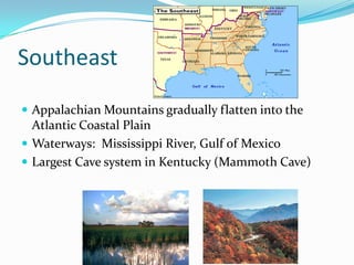 Southeast Region Landforms