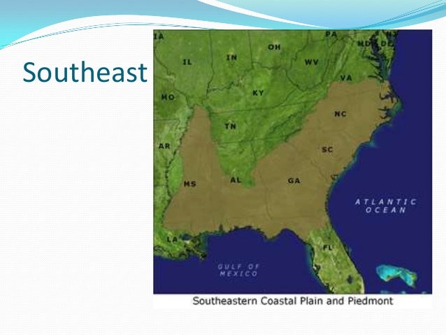 Southeast Region Landforms