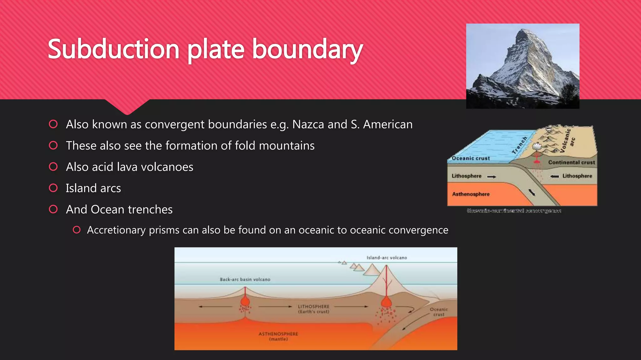 Landforms associated with types of plate boundary | PPTX