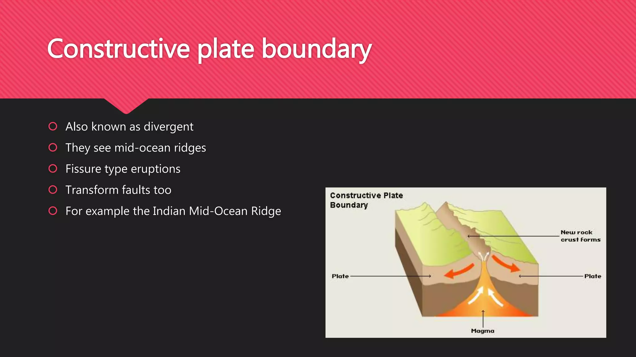Landforms associated with types of plate boundary | PPTX