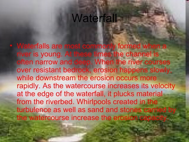 Landforms created by a river | PPT | Geography | Science