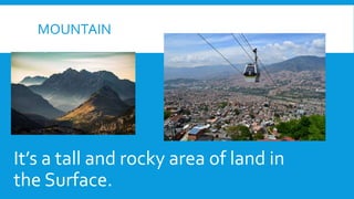 Landforms' descriptions | PPTX