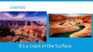 Landforms' descriptions | PPTX