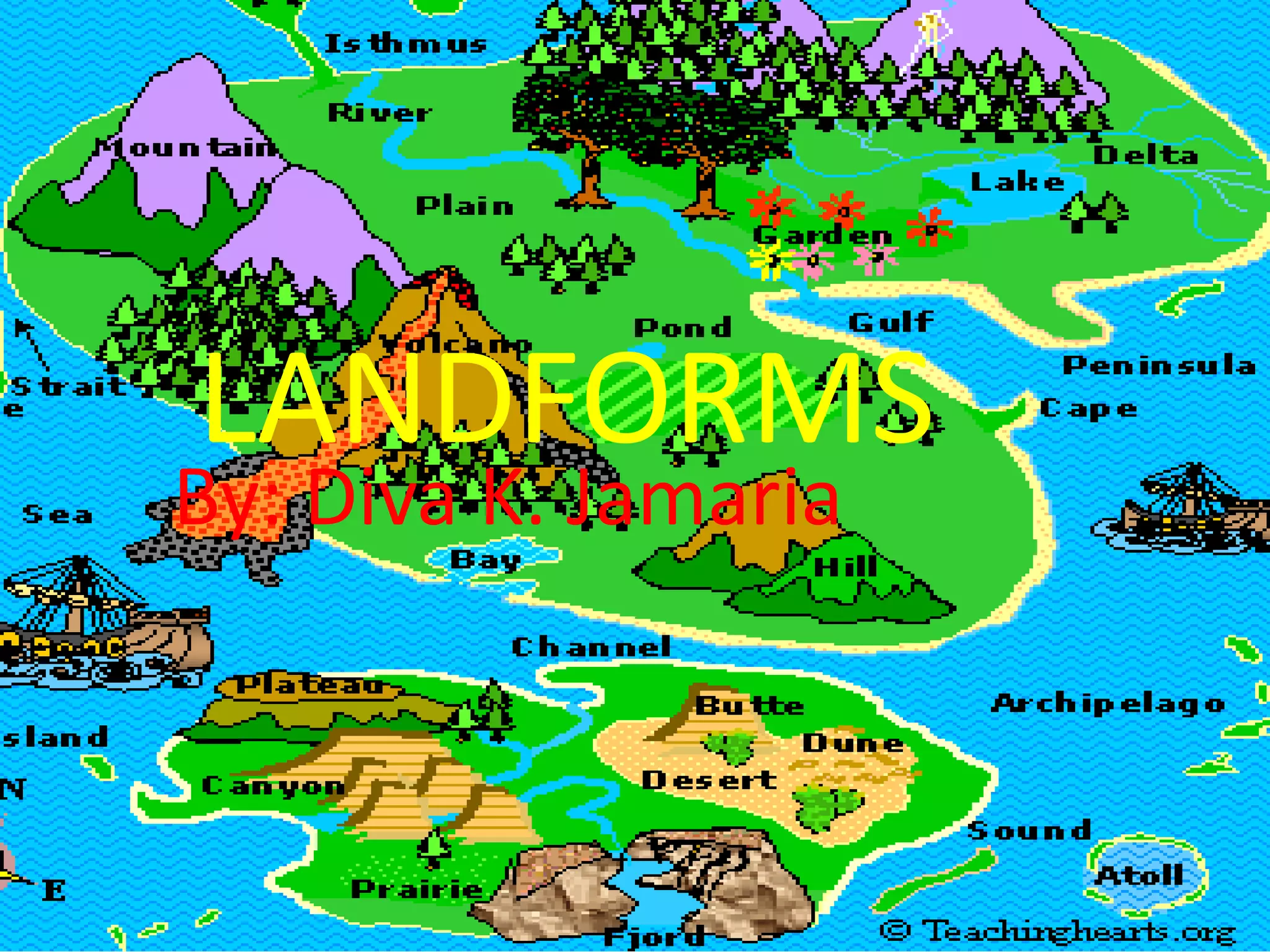 Landforms diva jamaria | PPTX