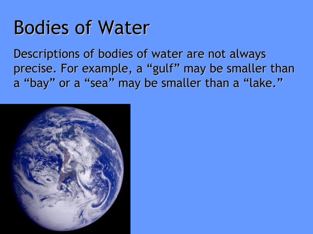 Landforms and Bodies of Water | PPT | Geography | Science