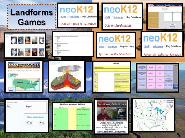 Landforms Games | PPTX
