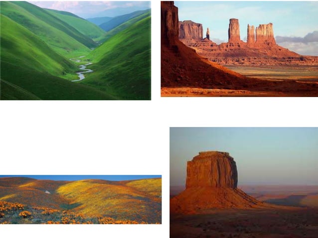 Landforms Lab: Identify the forces that created the land and water forms