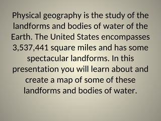 Landforms Notes Power point for teachers | PPT