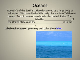 Landforms Notes Power point for teachers | PPT