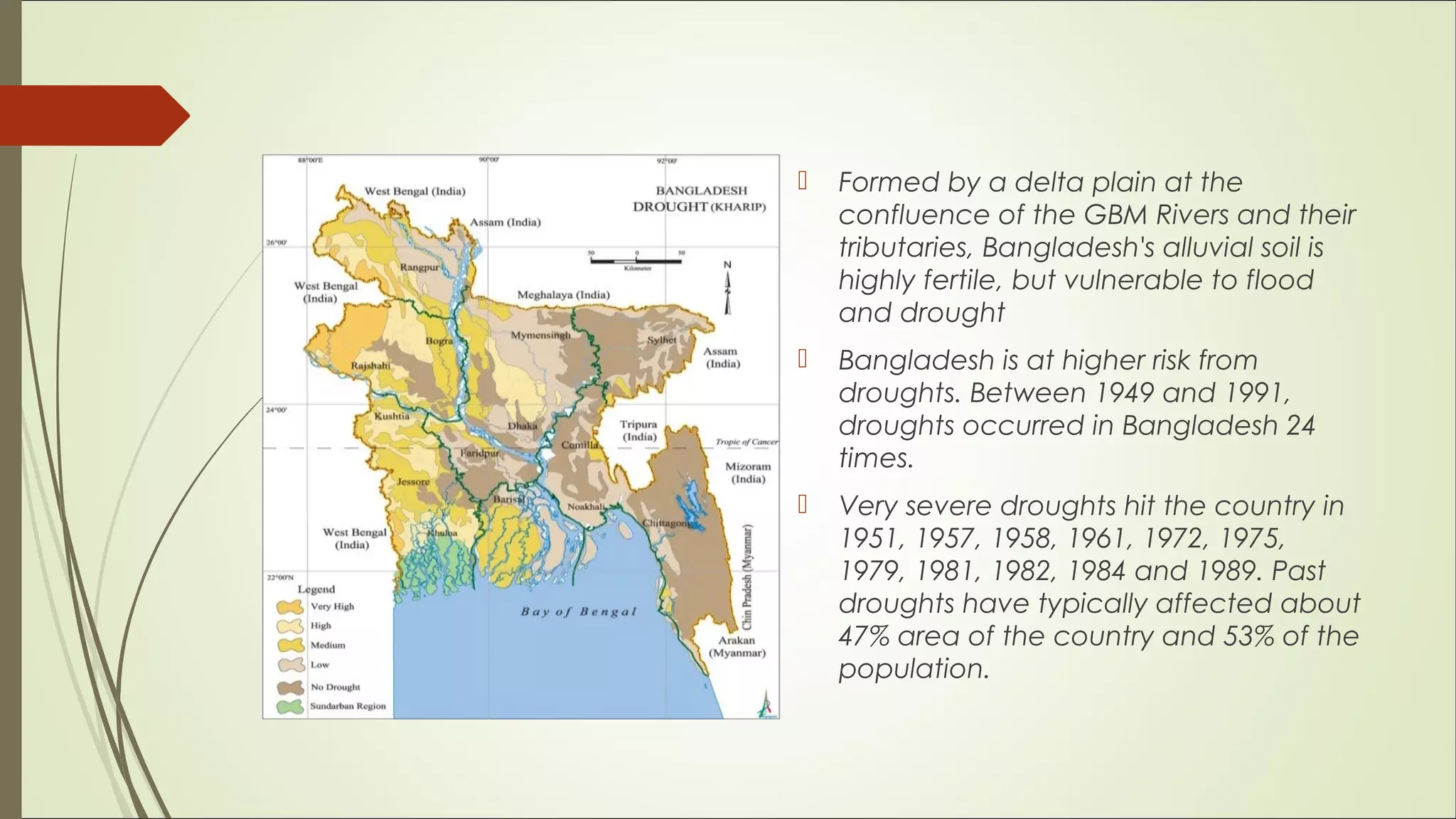 Landforms of bangladesh and their relation to natural hazards | PPT