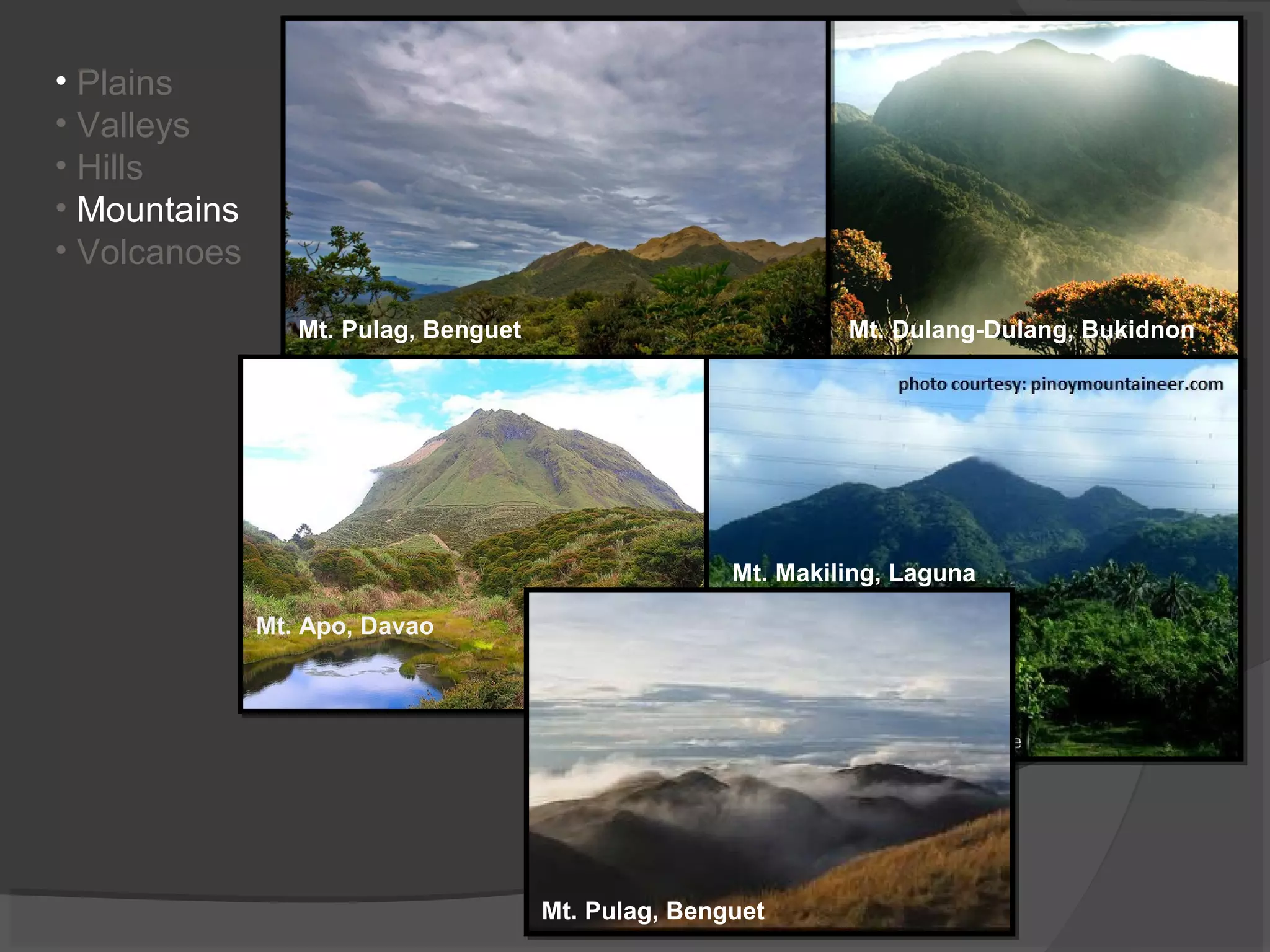 Land forms of the Philippines - Grade 1-2 | PPT