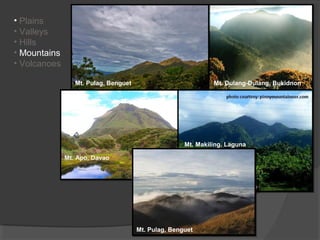 Land forms of the Philippines - Grade 1-2 | PPT