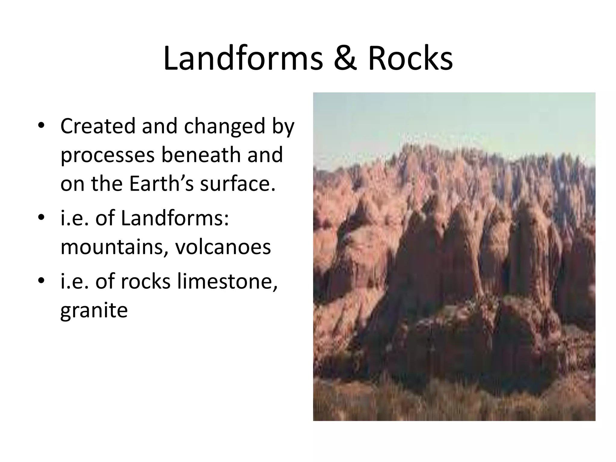 Landforms on the earth | PPTX