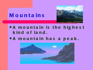 Landforms ppt | PPT