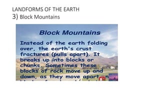 LANDFORMS Geography project class 10 PPT.pptx