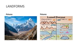 LANDFORMS Geography project class 10 PPT.pptx