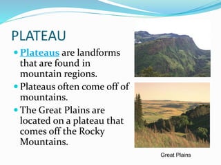 Landforms review | PPT