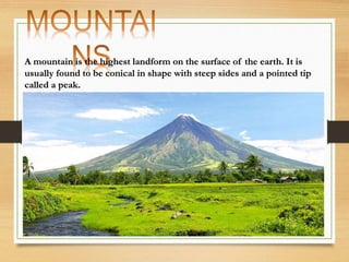 Landforms | PPTX | Geography | Science