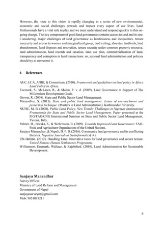 Land governance and marxism | PDF