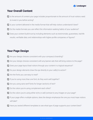 Landing page-optimization-checklist Alchemyleads.com