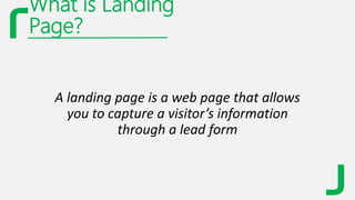 Landing page | PPTX
