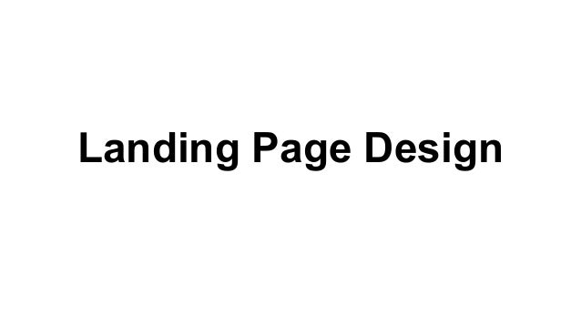 Landing page design | PDF