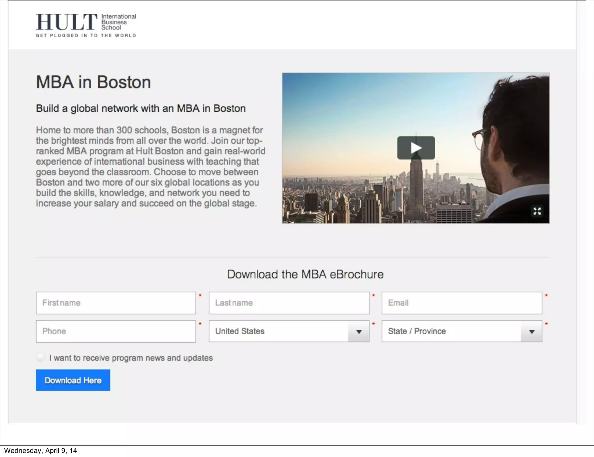 Landing Page examples for SBS | PPT