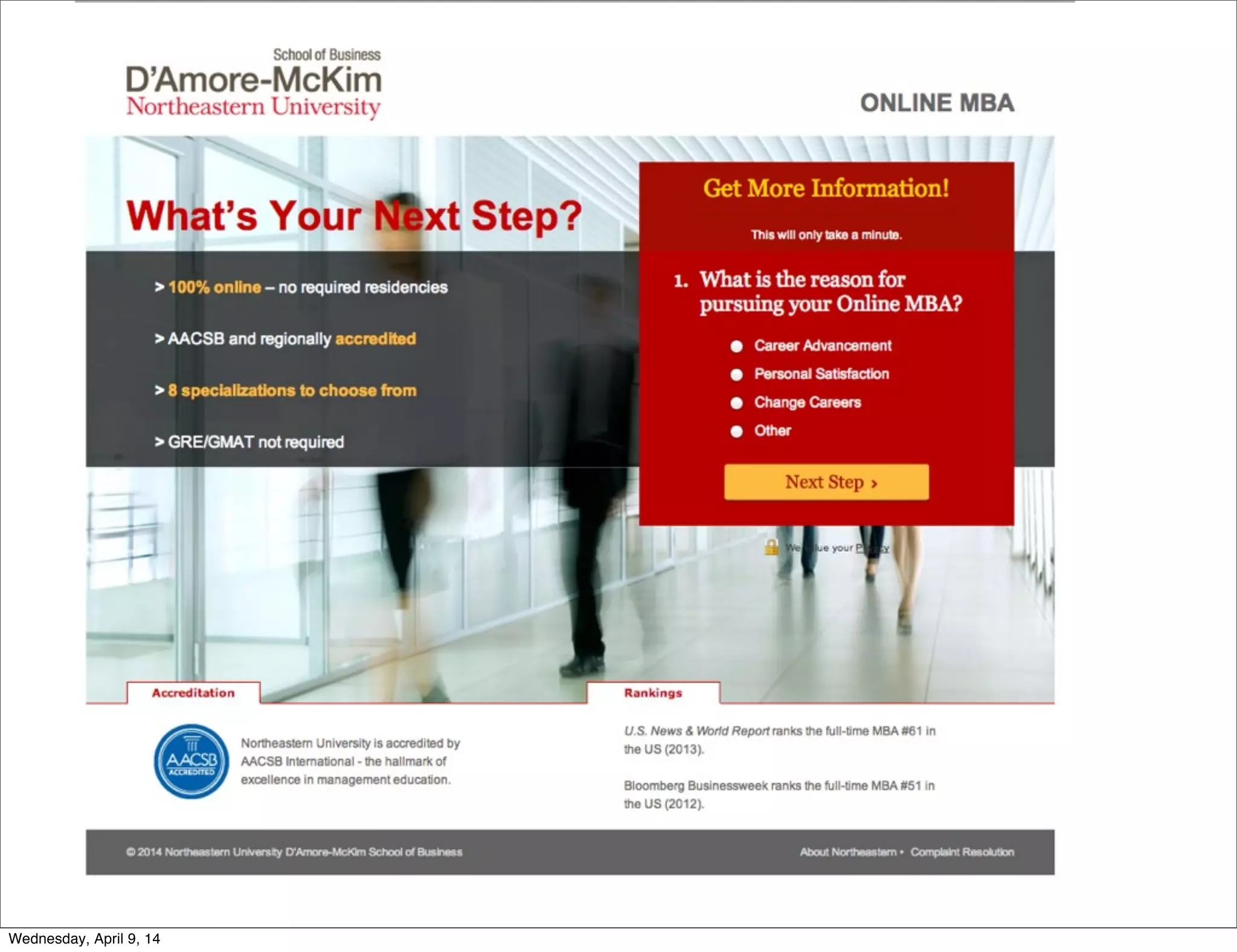 Landing Page examples for SBS | PPT