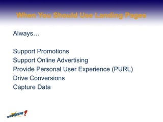 Landing Pages - What, Why, and How | PPT
