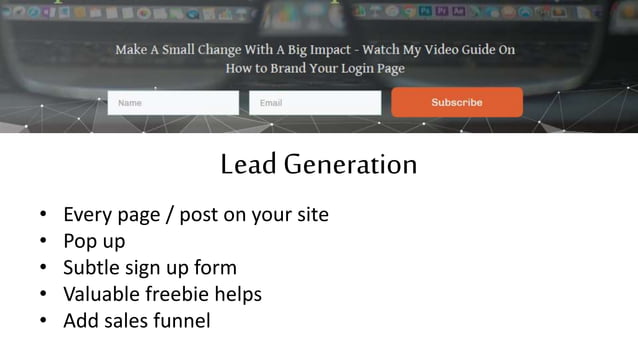 Landing page, squeeze page, lead generation | PPT
