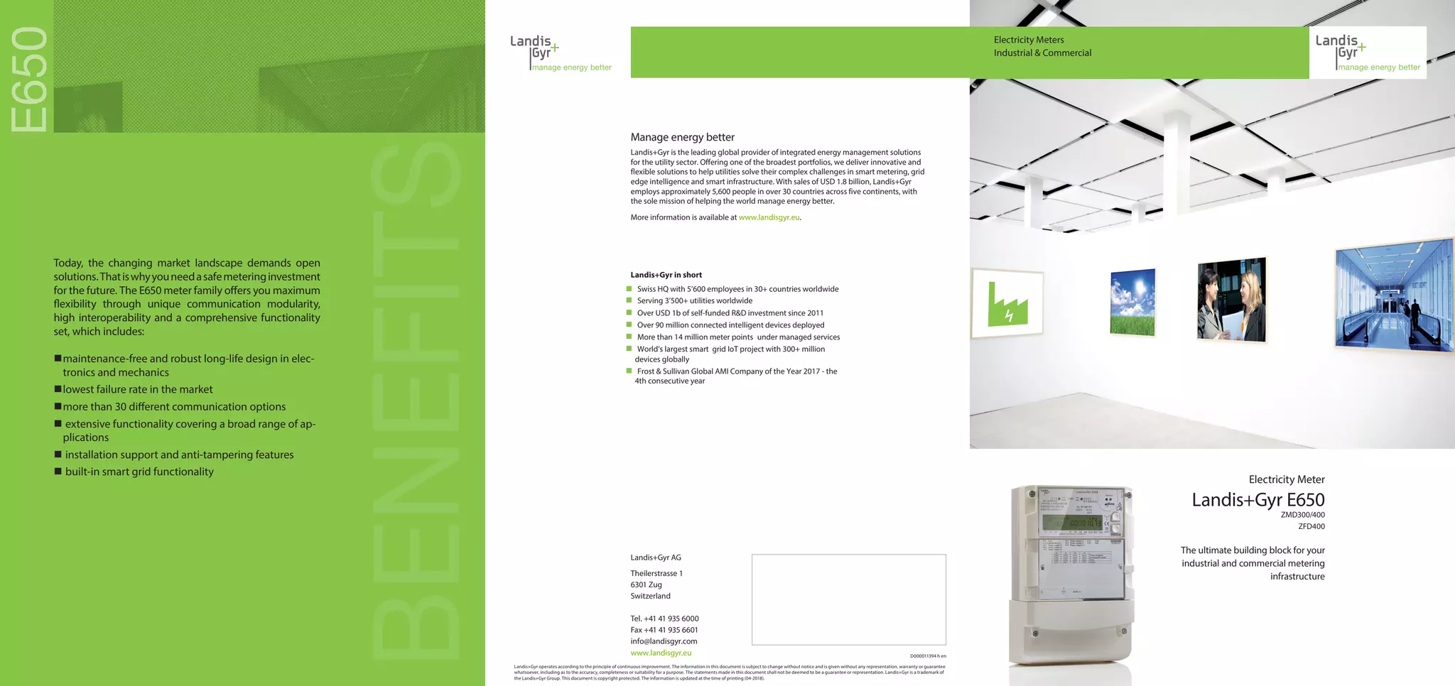 Landis gyr e650-brochure | PDF