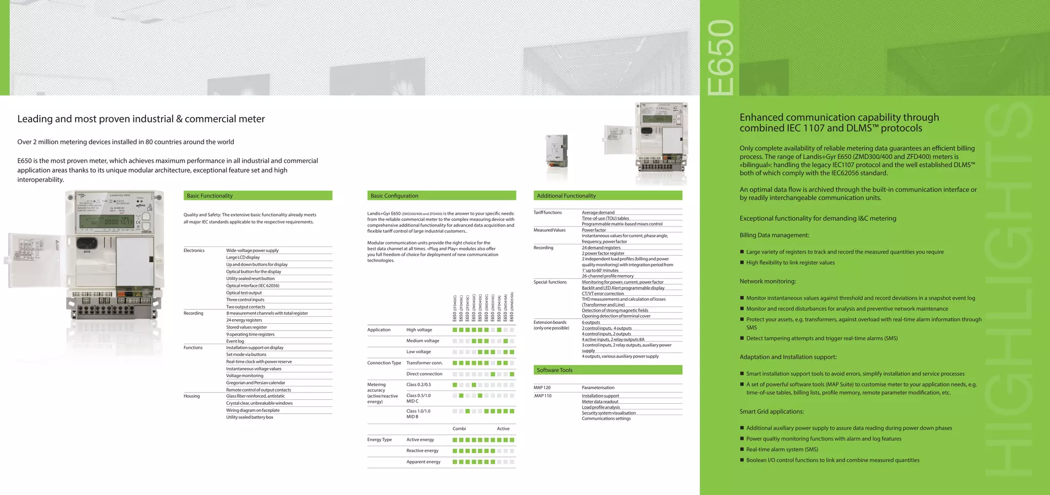 Landis gyr e650-brochure | PDF