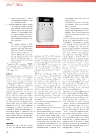 Landis+gyr in Finland excels as smart metering front runner | PDF ...