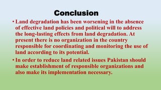 LAND Issues in PAKISTAN | PPTX