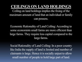 Land laws - Land reforms in India. | PPTX