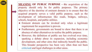 land law - eminent domain( history, evolution and legal mandate) | PPTX