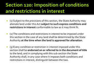 Land law 1 alienation 2014 | PPTX