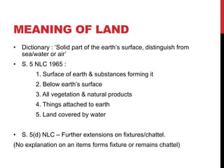 General Concepts of Land Ownership | PPT