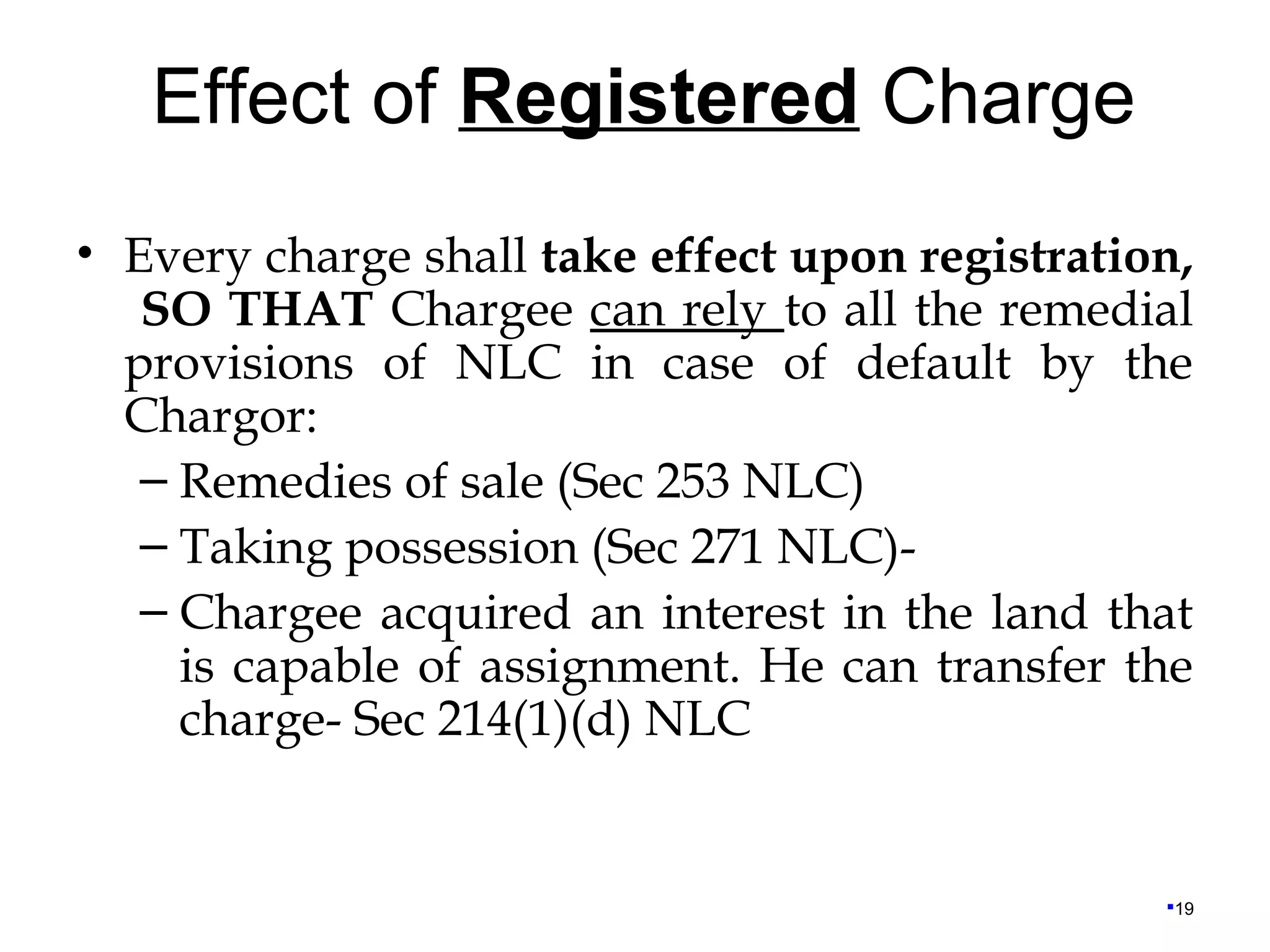 Land law ii (charge general) | PPT