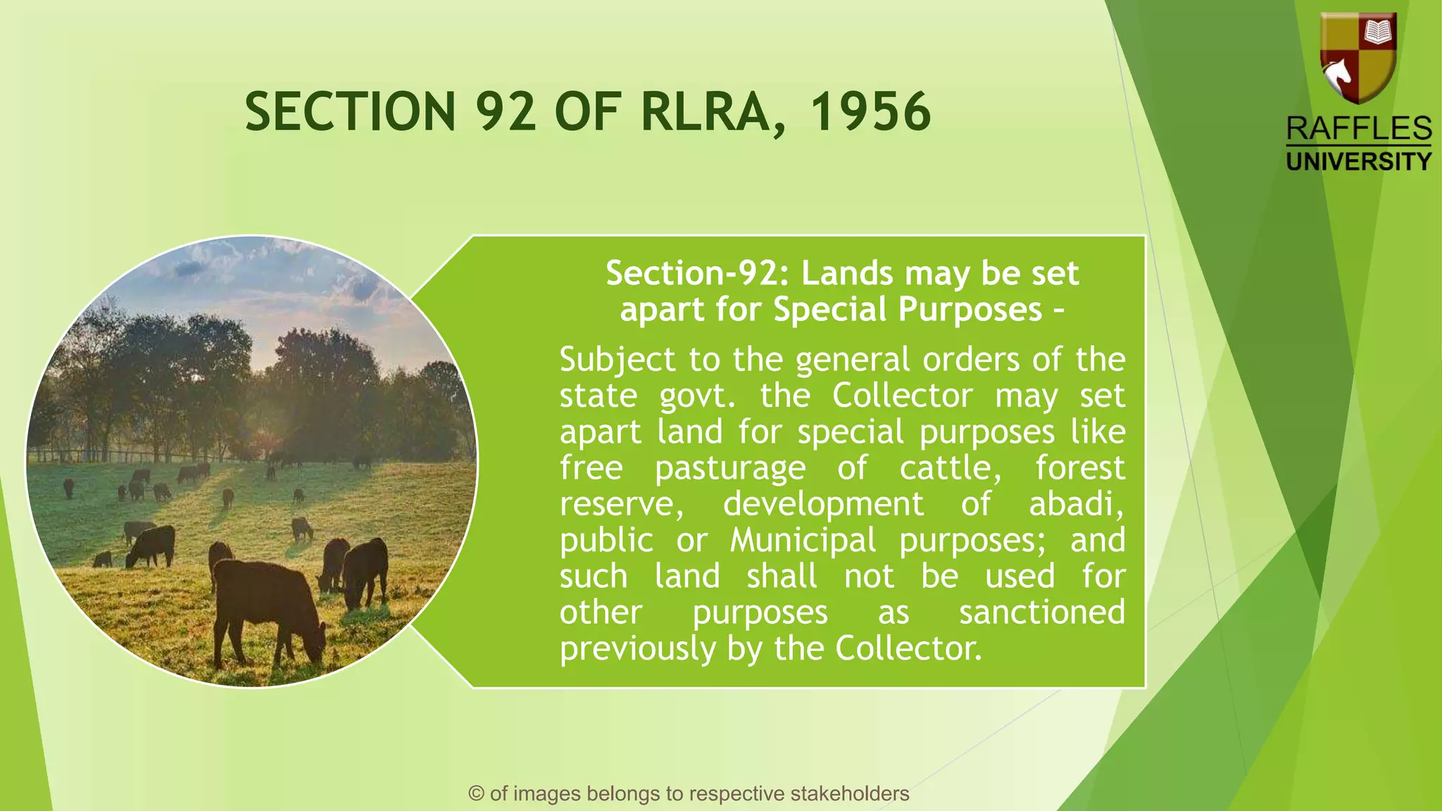 Section 88 to 105 of Rajasthan Land Revenue Act | PPTX