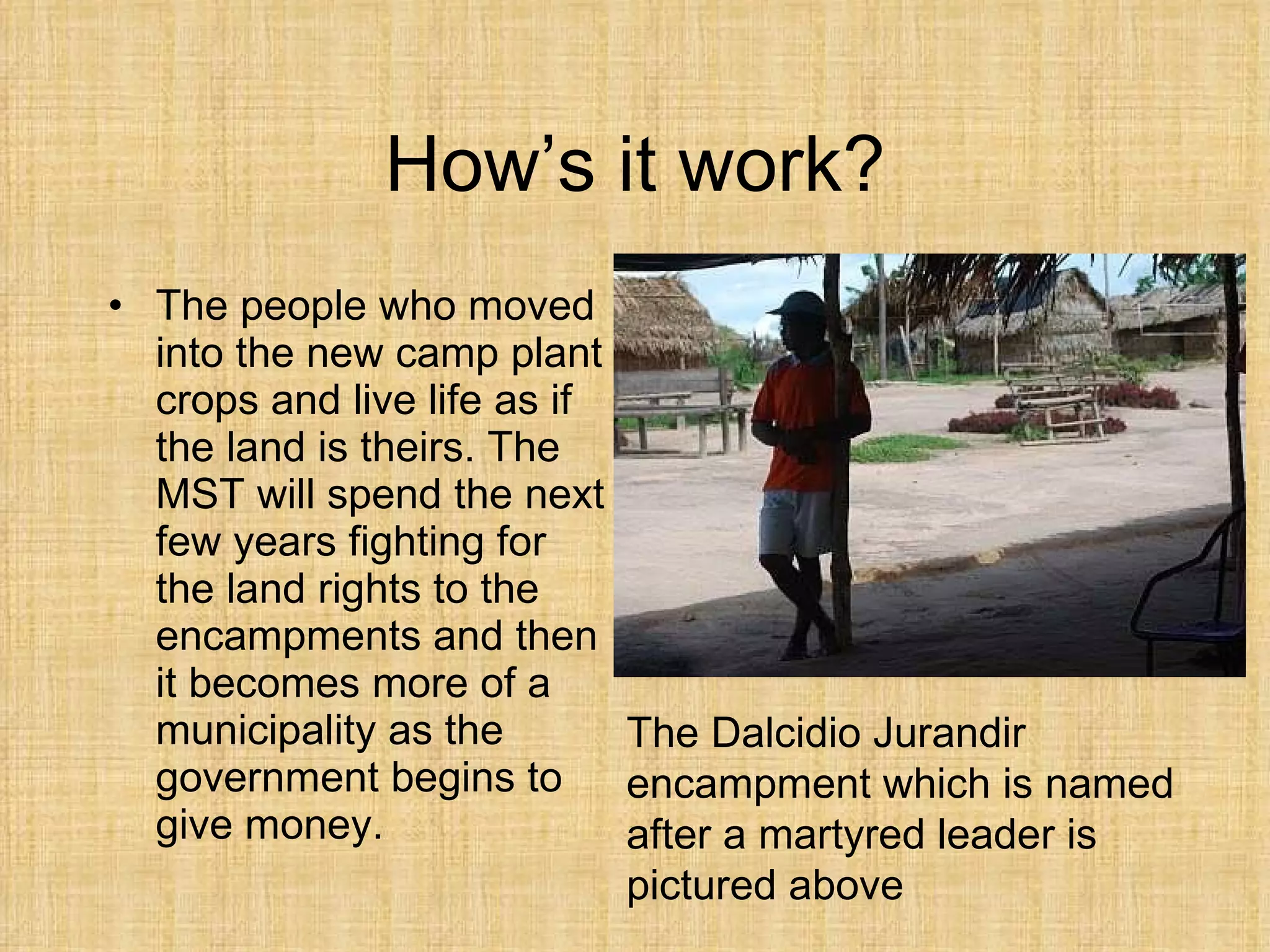Landless workers movement in brazil | PPT