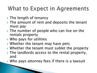 Landlord tenant law | PPTX