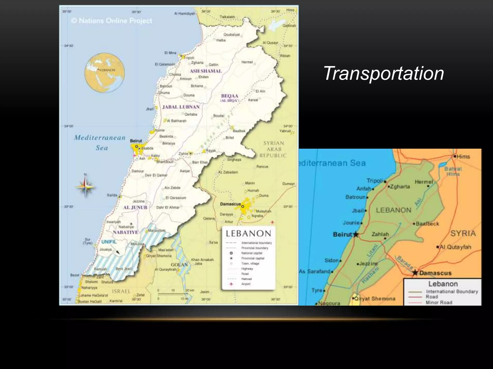 Land management of Lebanon | PPTX