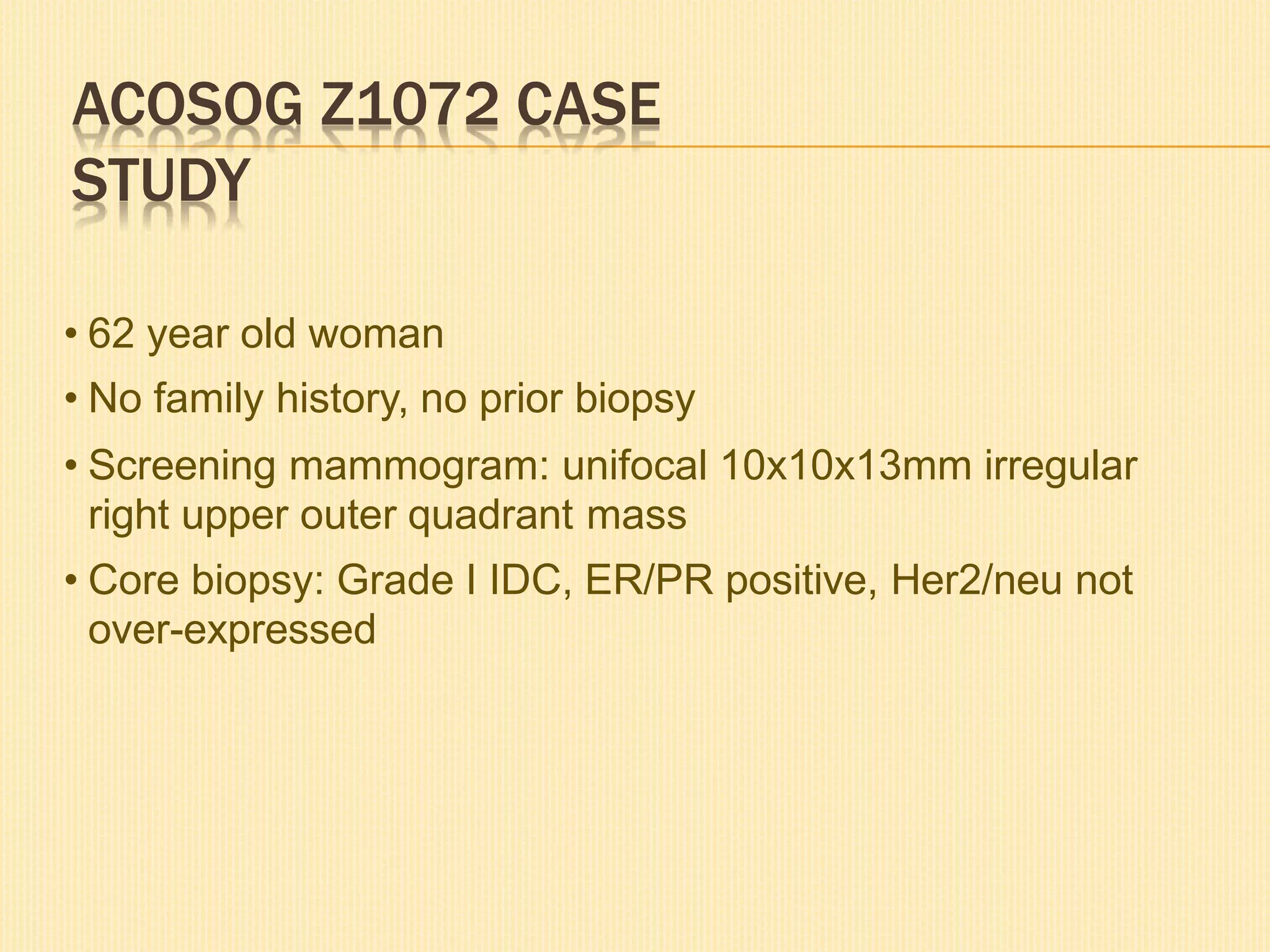 Landmark trials in breast Cancer surgery - NSABP 04,06,MILAN,EORTC ...