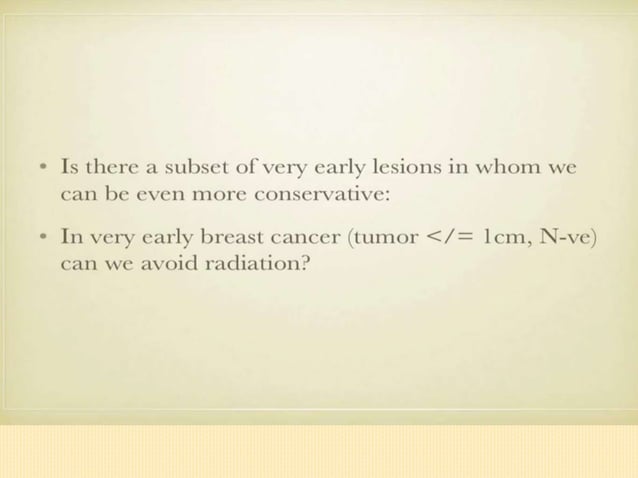 Landmark trials in breast Cancer surgery - NSABP 04,06,MILAN,EORTC ...